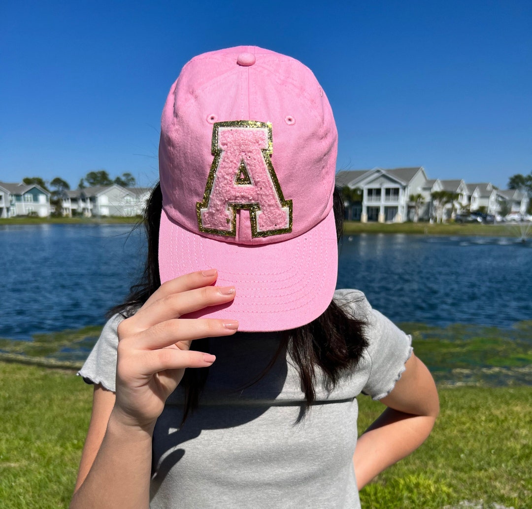 Youth Varsity Letter Patch Hat - Personalized Kids Baseball Cap, Hat ...