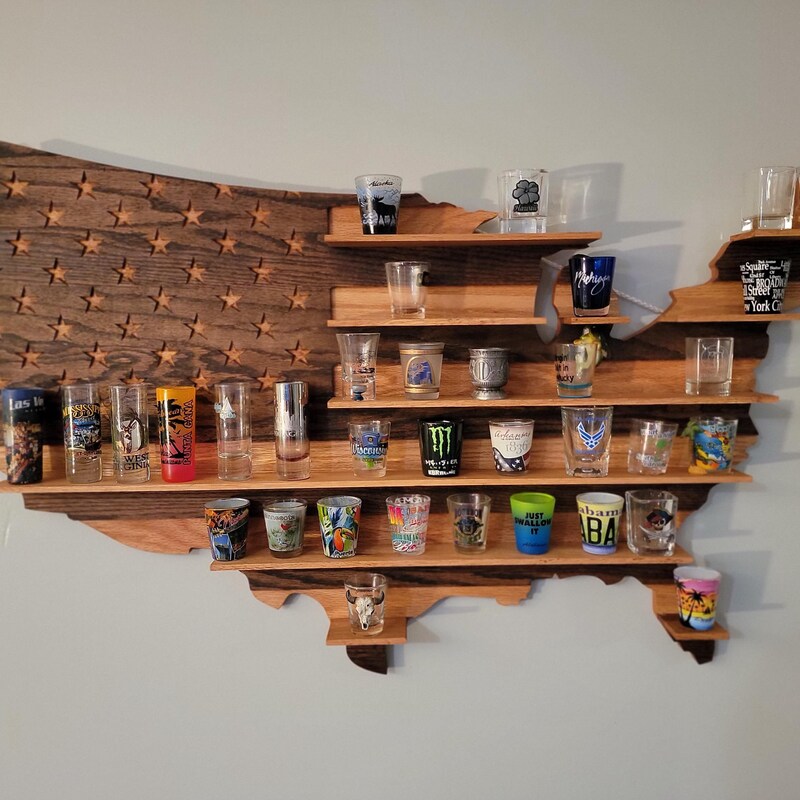 Shot Glass Display - Etsy