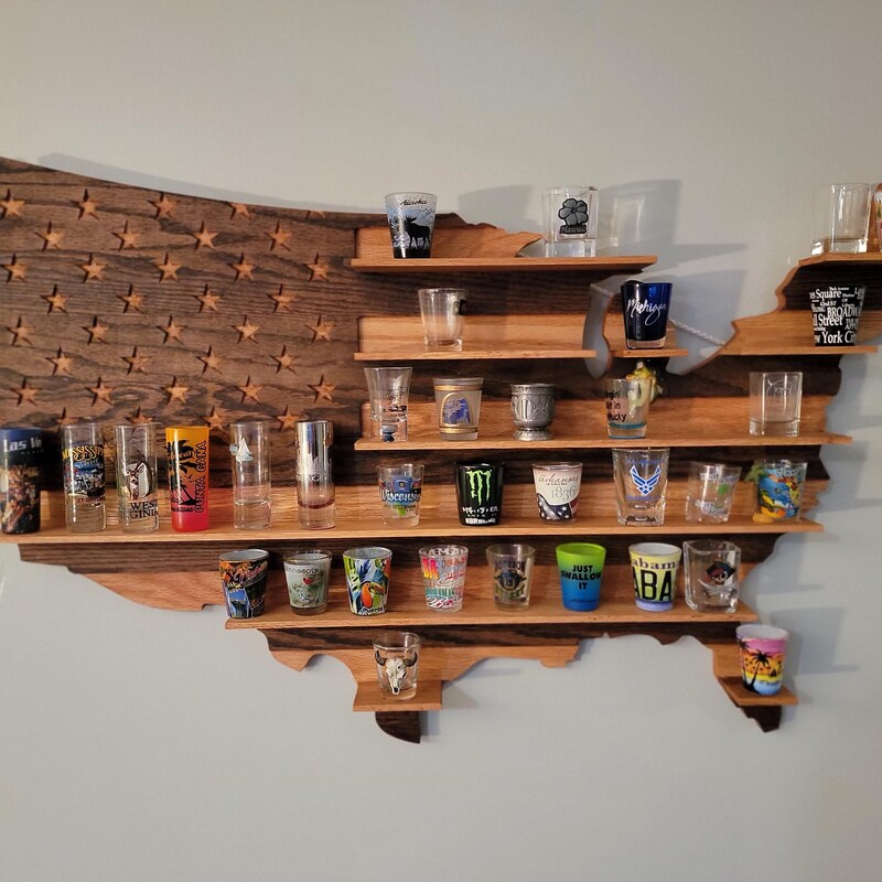 Shot Glass Display - Etsy