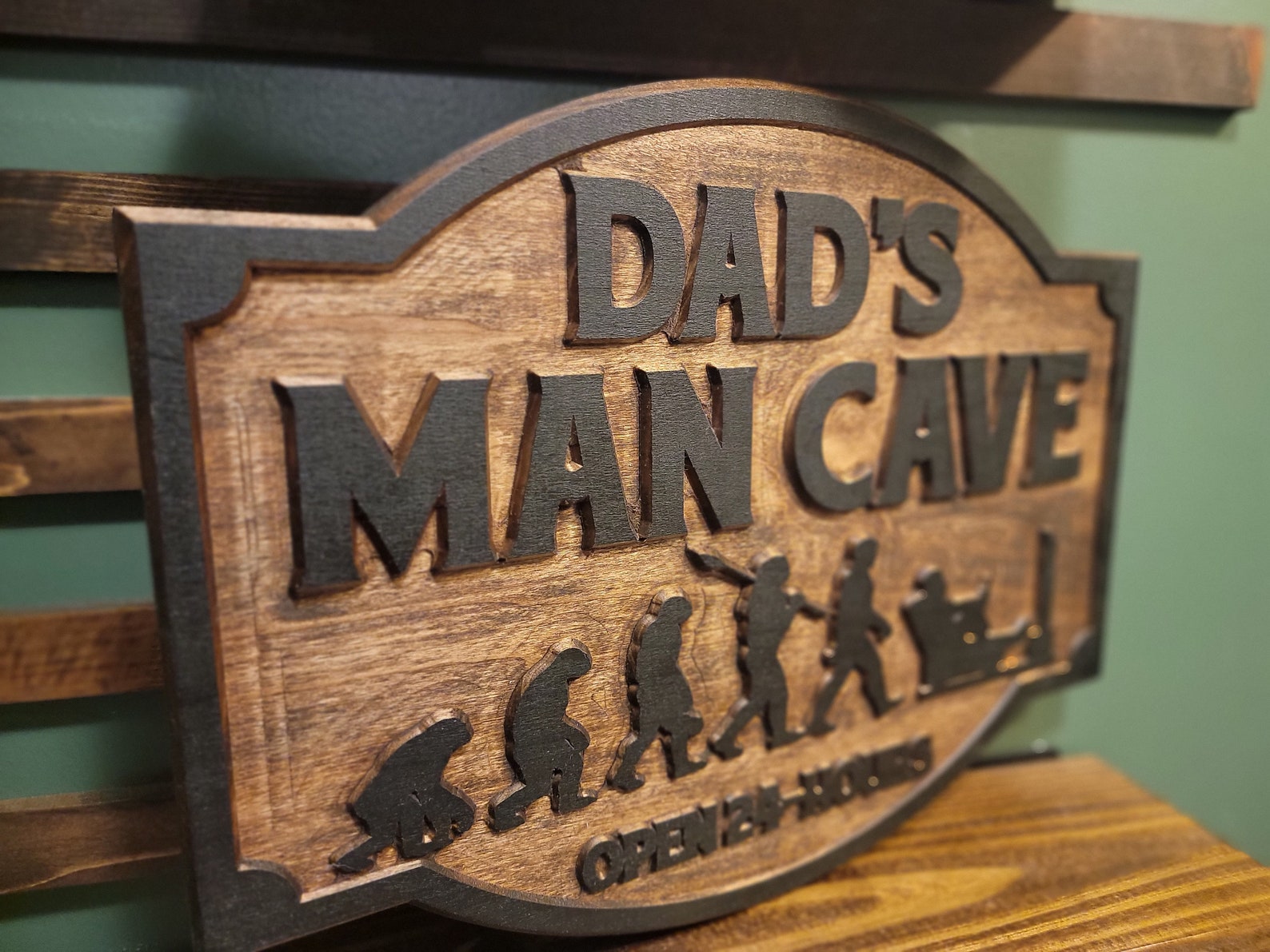 Dad's Man Cave Sign - Etsy