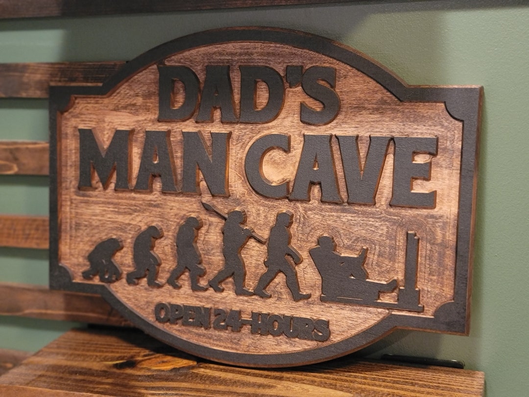 Dad's Man Cave Sign - Etsy