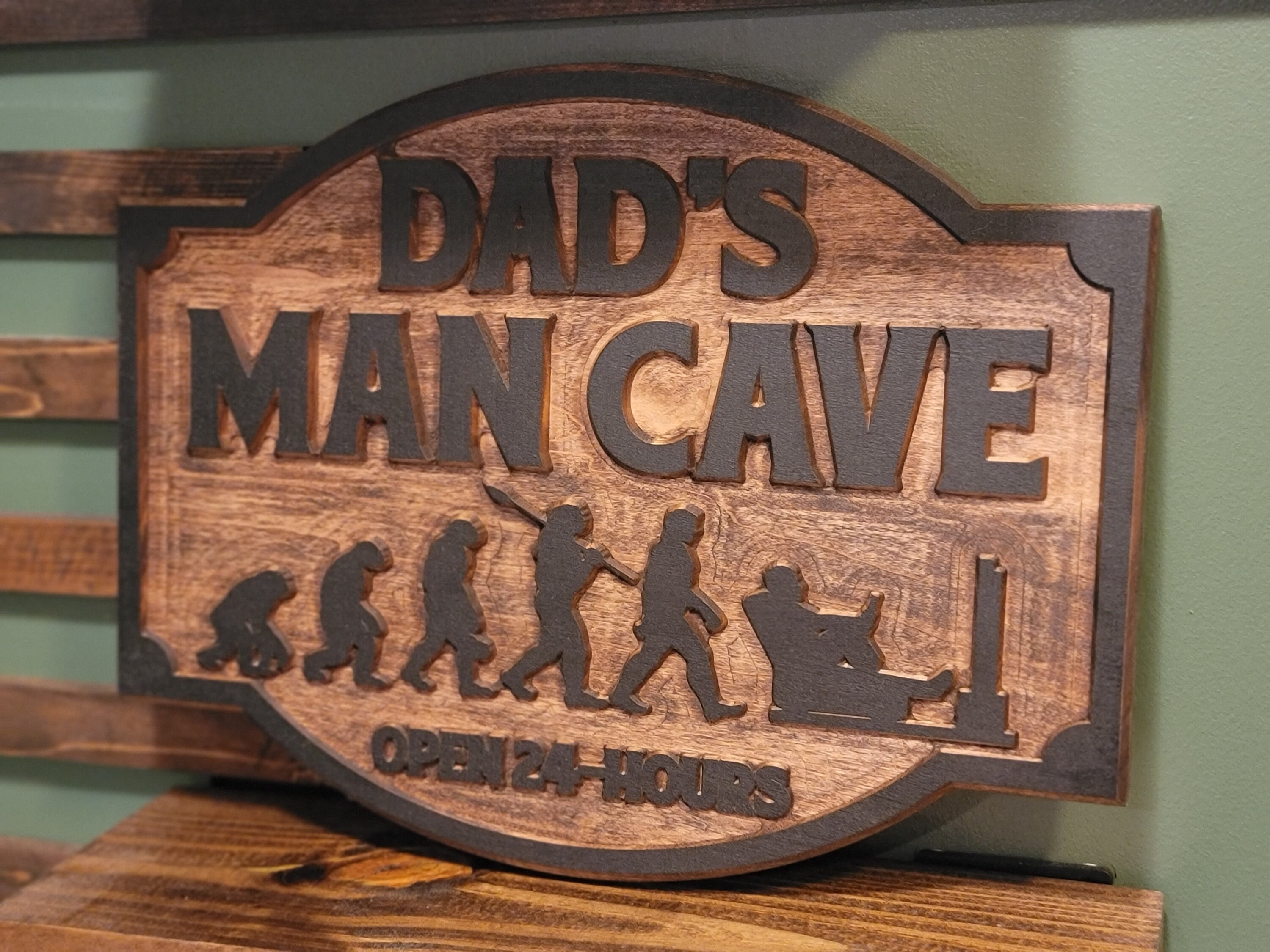 Dad's Man Cave Sign - Etsy
