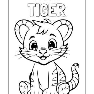 Baby Animal Coloring Pages With Names, Learning Animals, Coloring Pages ...
