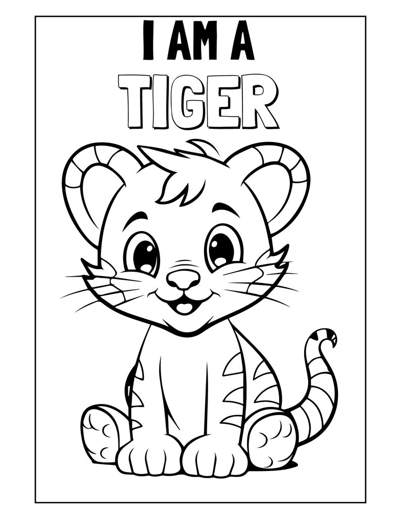 Baby Animal Coloring Pages With Names, Learning Animals, Coloring Pages ...