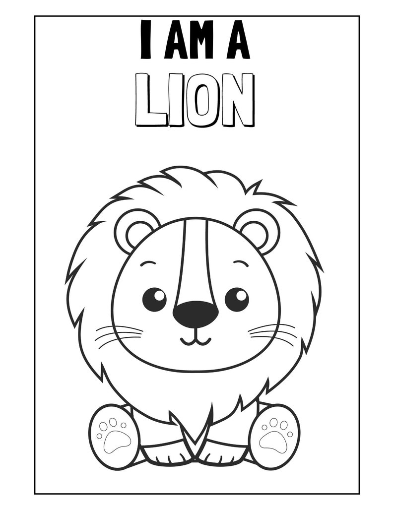 Baby Animal Coloring Pages With Names, Learning Animals, Coloring Pages ...