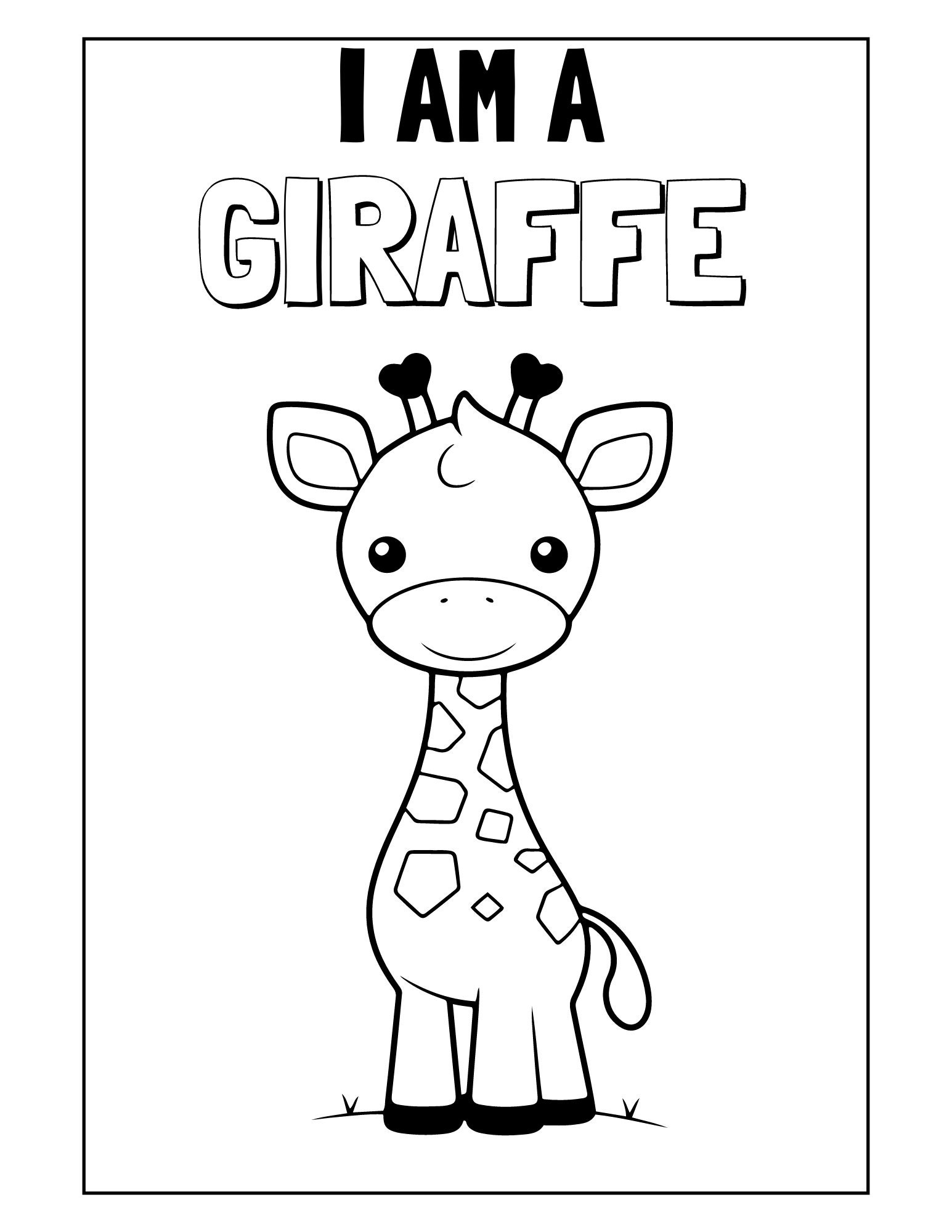 Baby Animal Coloring Pages With Names, Learning Animals, Coloring Pages ...