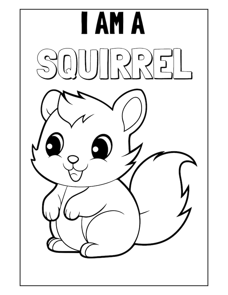 Baby Animal Coloring Pages With Names, Learning Animals, Coloring Pages ...