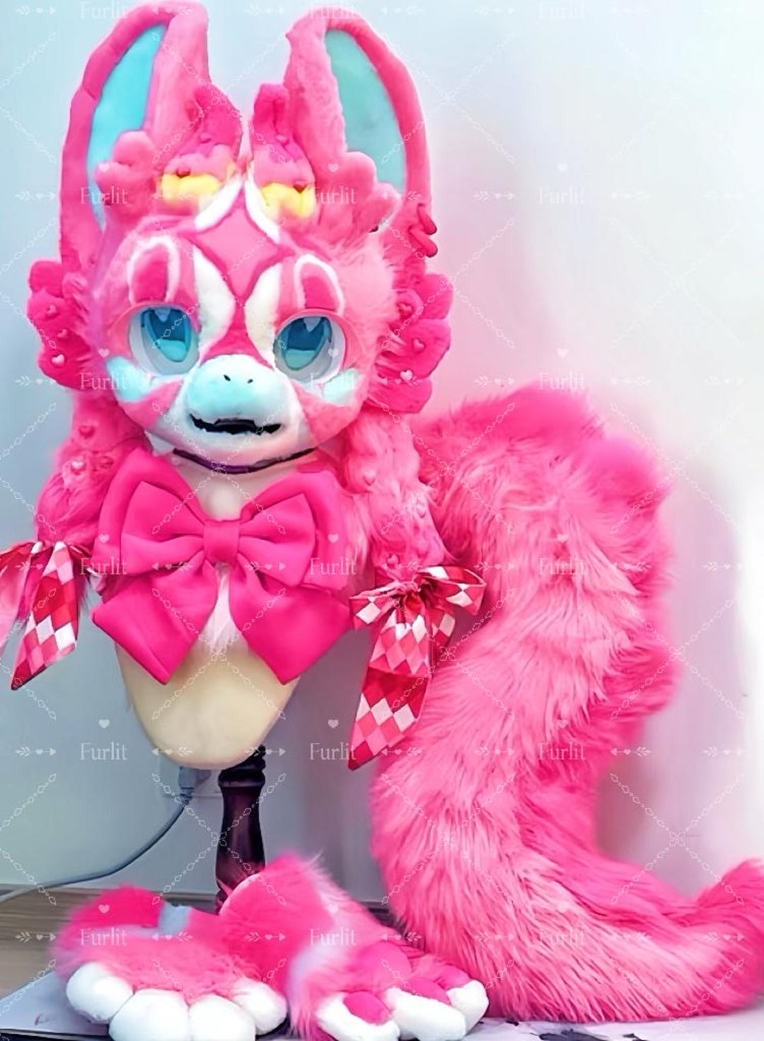 Pink Barbie Dragon Fursuit Partial: Head, Paws, Tail - Etsy
