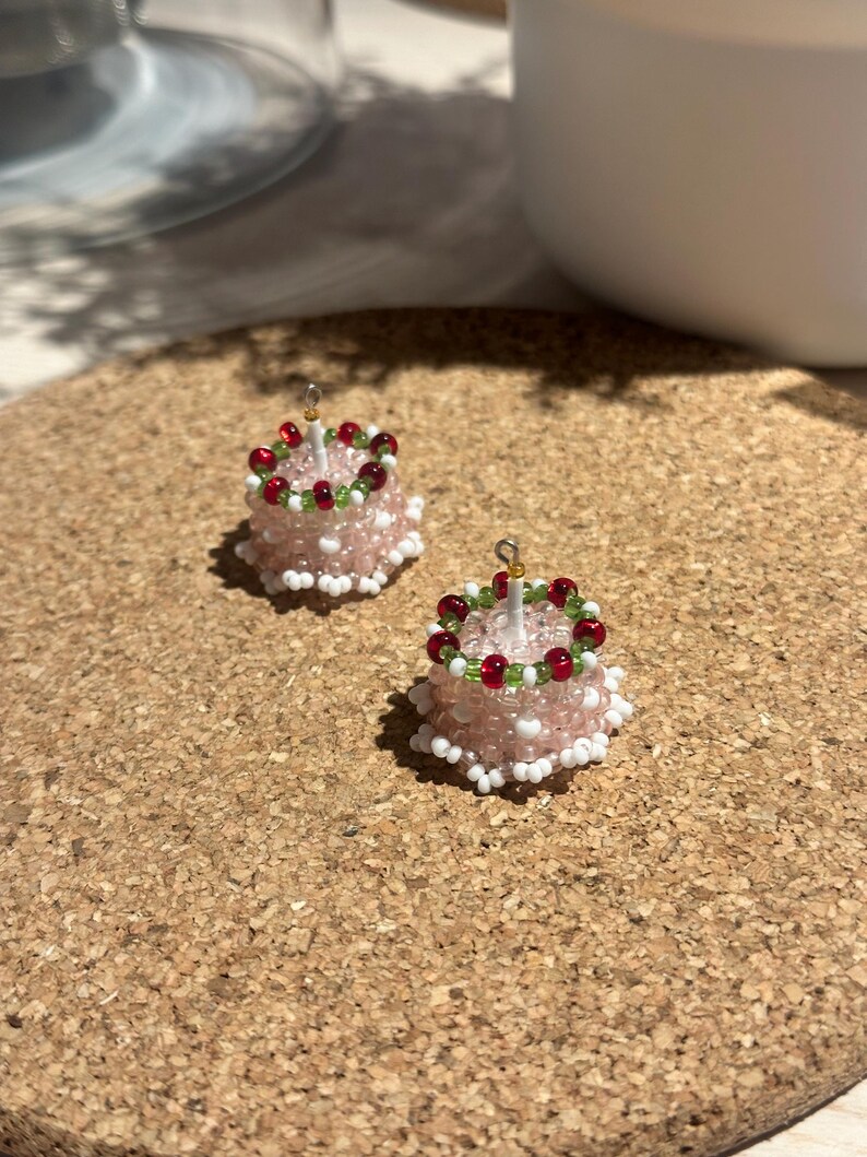 Beaded Pink Cake - Etsy