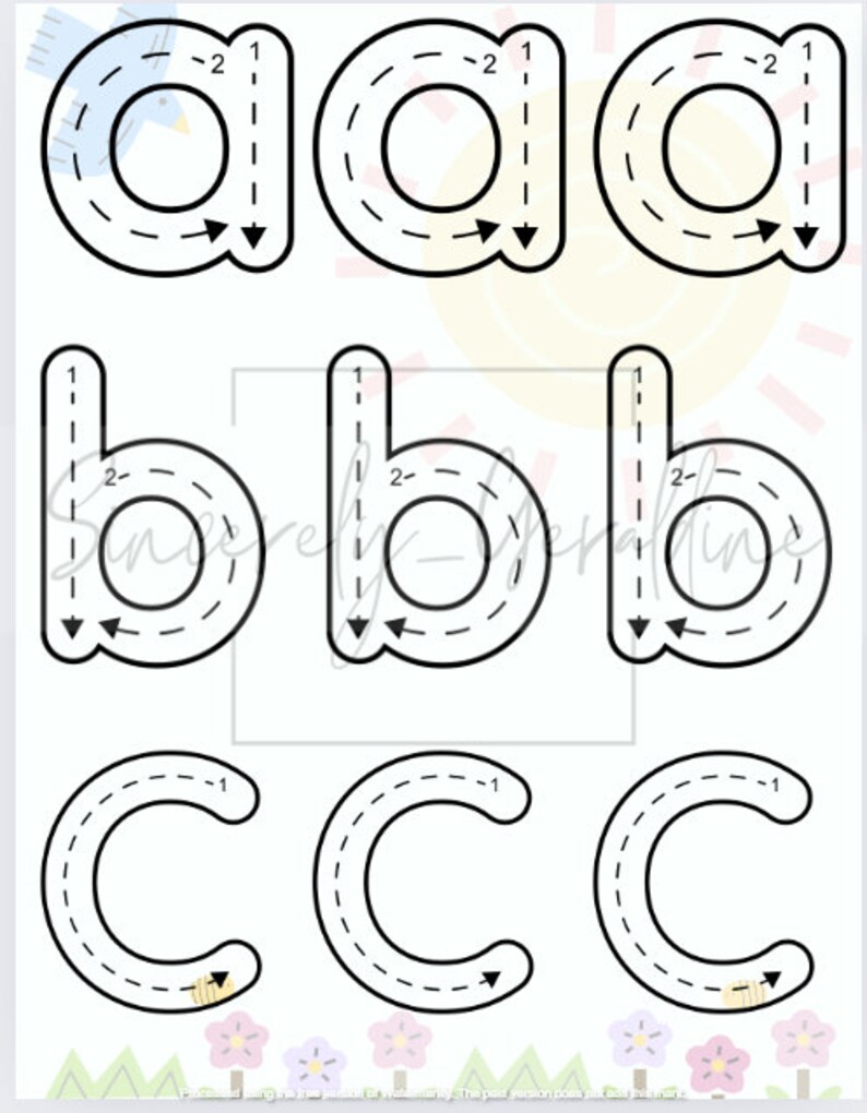 Fun and Educational Tracing Sheets for Toddlers capital & Lowercase ...