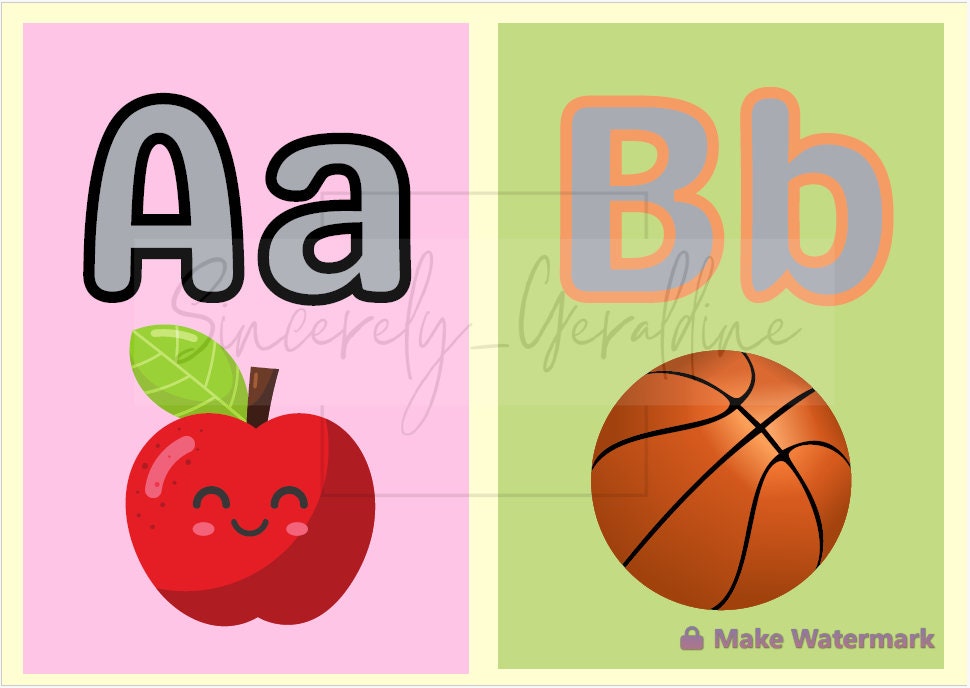 Alphabet Flashcards for Toddlers Engaging Learning Activities - Etsy