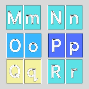 ABC Printable Tracing Flashcards Alphabet Learning Cards Preschool ...