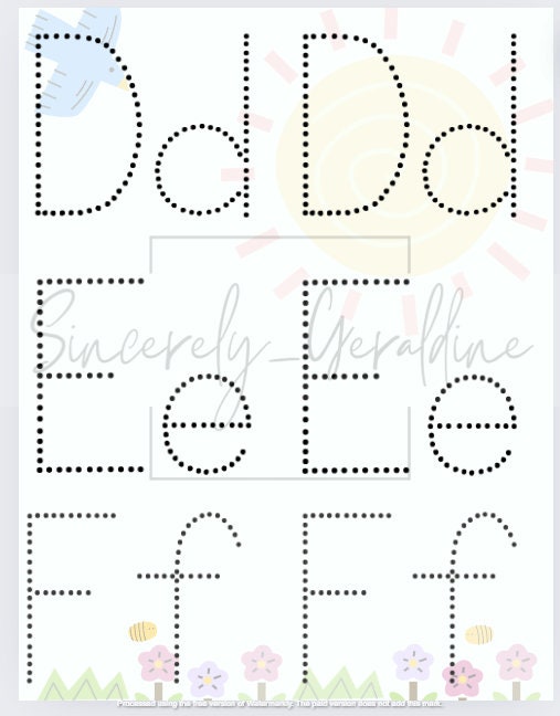Fun and Educational Tracing Sheets for Toddlers capital & Lowercase ...