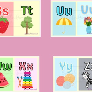 Alphabet Flashcards for Toddlers Engaging Learning Activities - Etsy