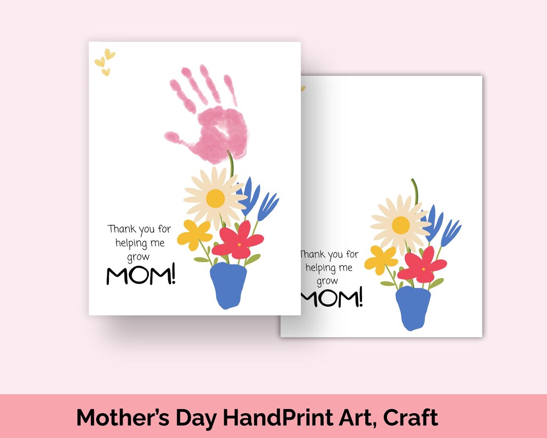 Mother's Day Gift From Son, Mothers Day Gift From Daughter, Handprint ...