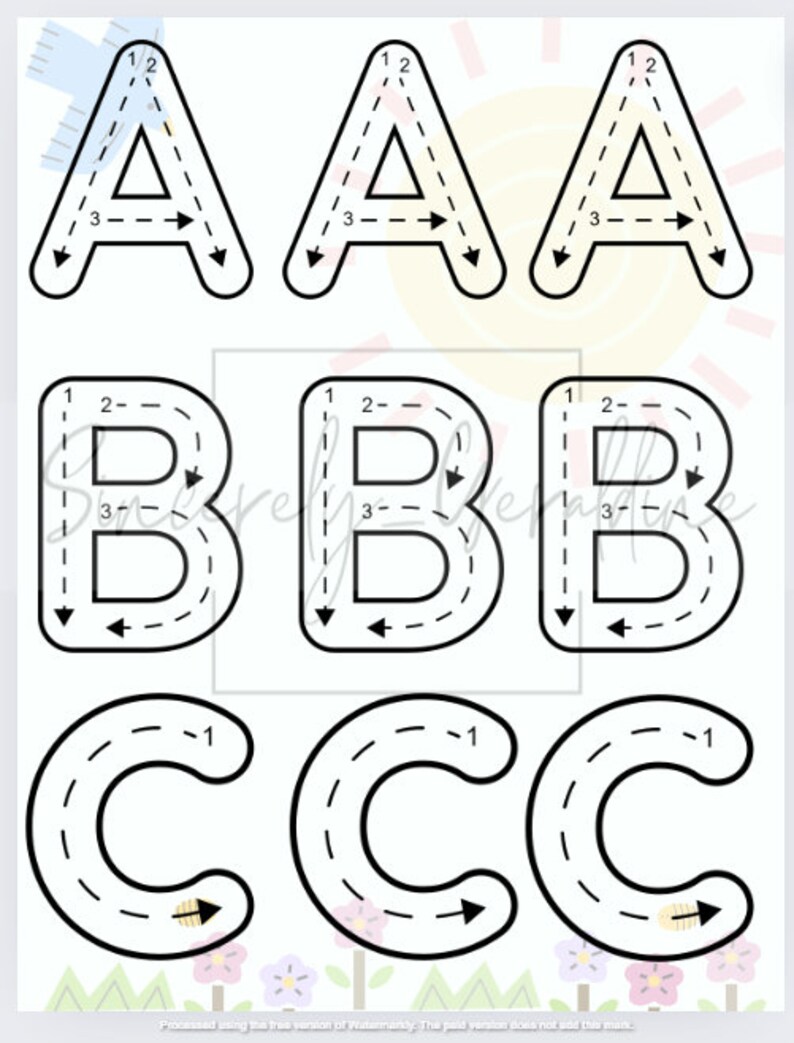 Fun and Educational Tracing Sheets for Toddlers capital & Lowercase ...