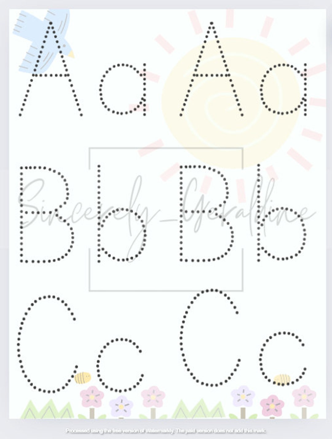 Fun and Educational Tracing Sheets for Toddlers capital & Lowercase ...