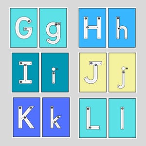 ABC Printable Tracing Flashcards Alphabet Learning Cards Preschool ...