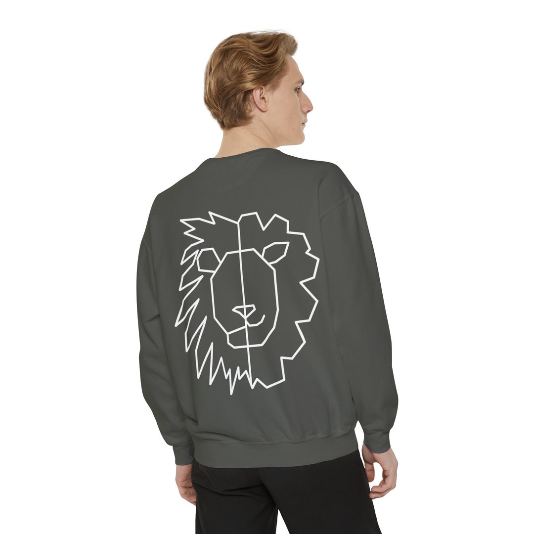 Lion & Lamb Sweatshirt || Line Art || Christian Apparel || Comfort ...