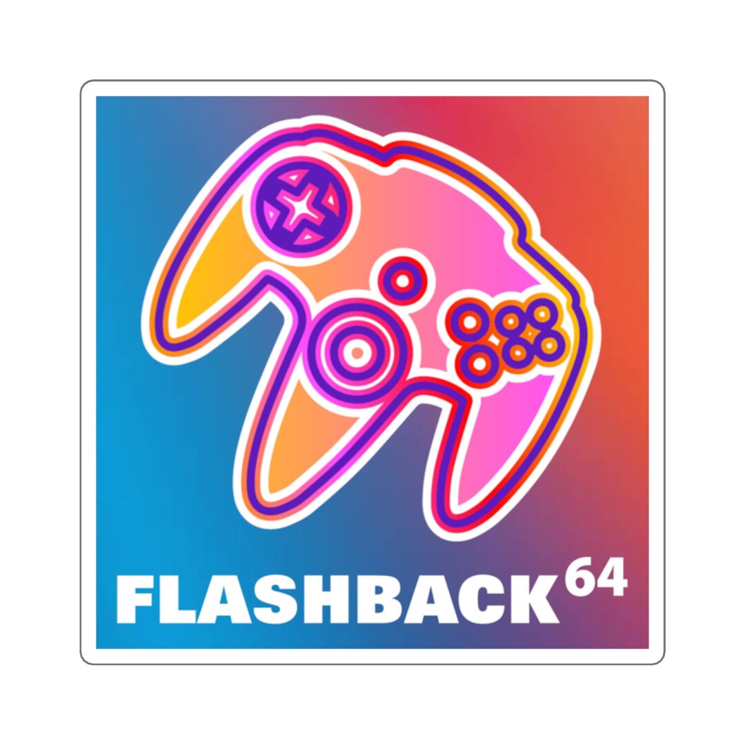 Flashback 64 Logo Stickers - Etsy