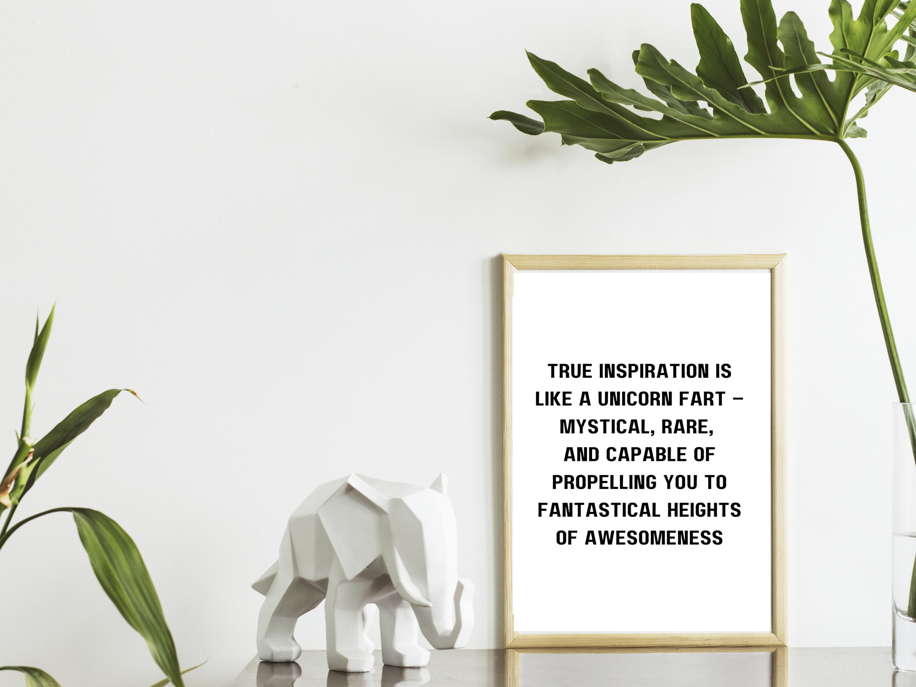 Funny Inspirational Quote Wall Art, Humor Wall Art, Funny Home Office ...