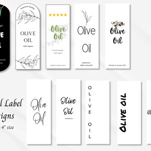20 Editable Oil and Vinegar Label Templates, Oil-vinegar Label, Modern ...