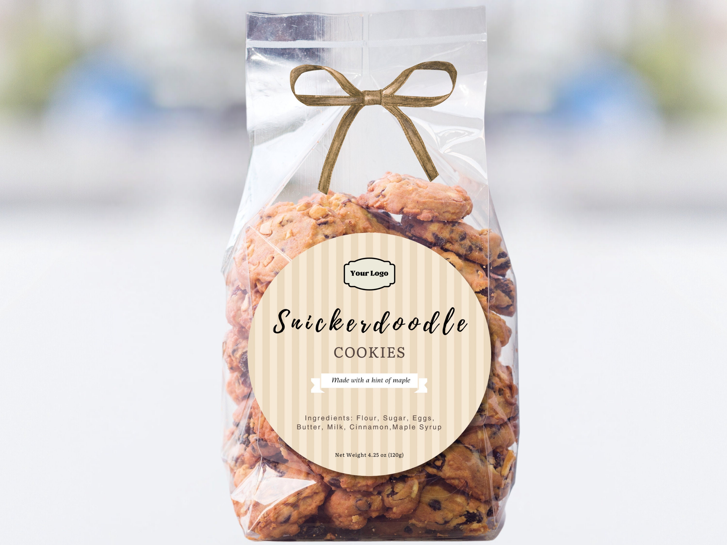 Editable Flavor Label Template, Product Labels, Cookie, Bakery, Custom ...