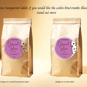 Editable Flavor Label Template, Product Labels, Cookie, Bakery, Custom ...