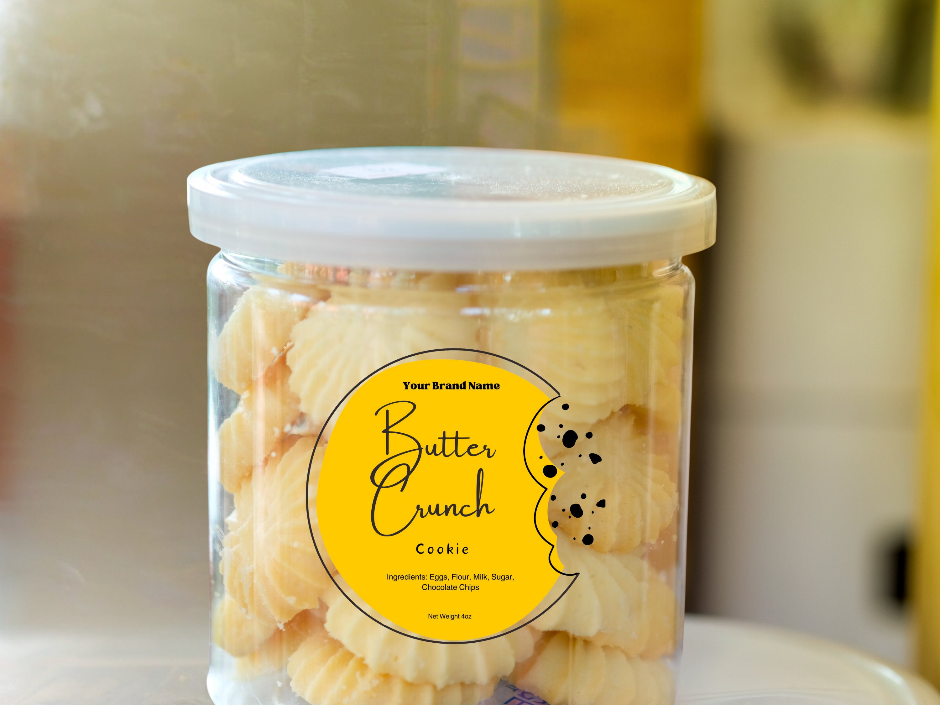 Editable Flavor Label Template, Product Labels, Cookie, Bakery, Custom ...