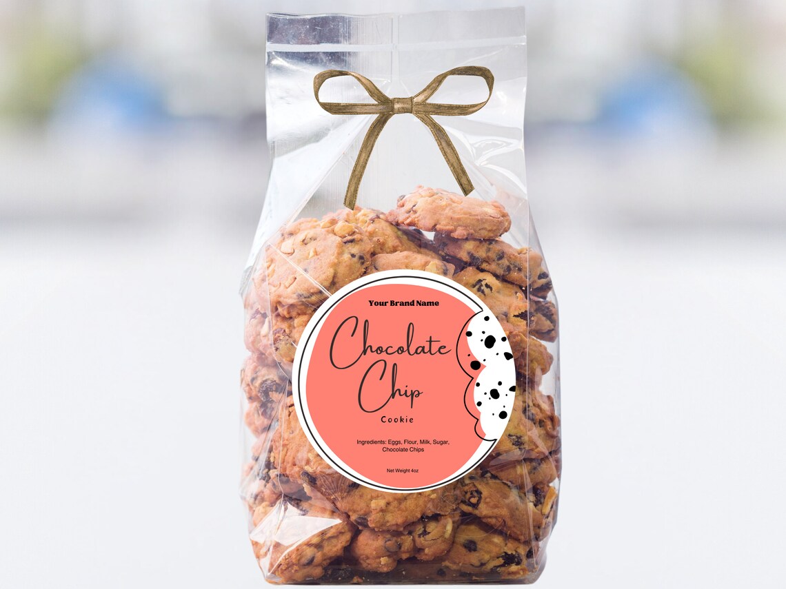 Editable Flavor Label Template, Product Labels, Cookie, Bakery, Custom ...