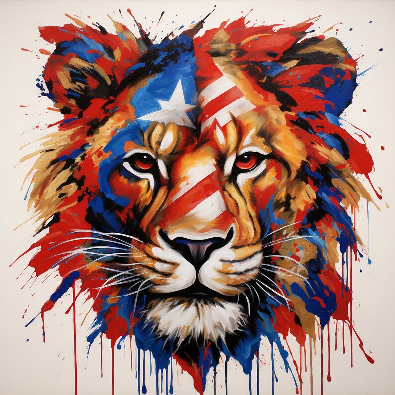 1 Neon Lion Wall Art - Etsy