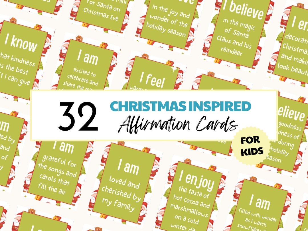 Christmas Spirit, Affirmation Card, Positive Quotes, Printable Gift ...