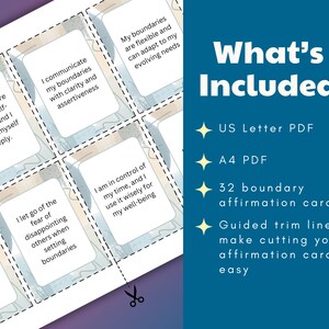Boundary Setting, Personal Boundaries, Affirmation Deck, Emotional ...