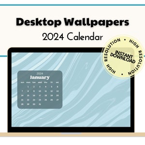 Desktop Background Calendar, January 2024, 2024 Wallpaper, Mac Calendar ...