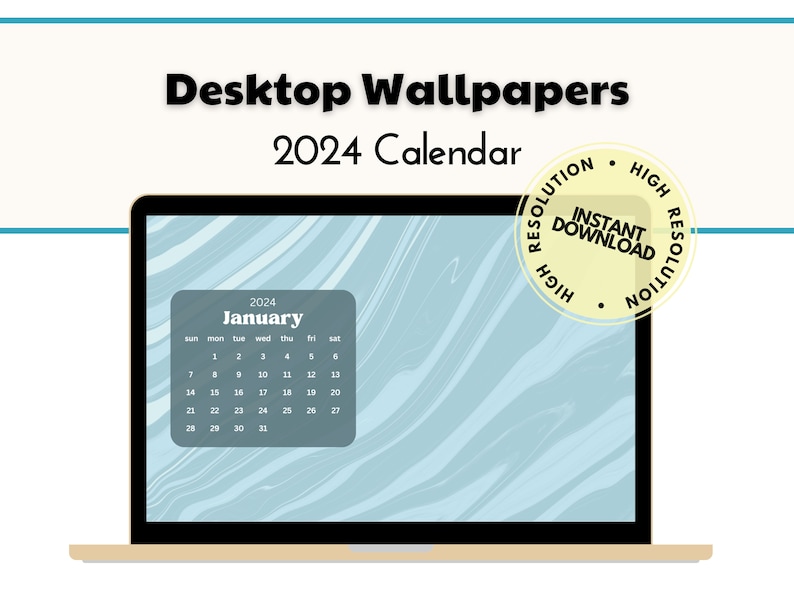 Desktop Background Calendar, January 2024, 2024 Wallpaper, Mac Calendar ...