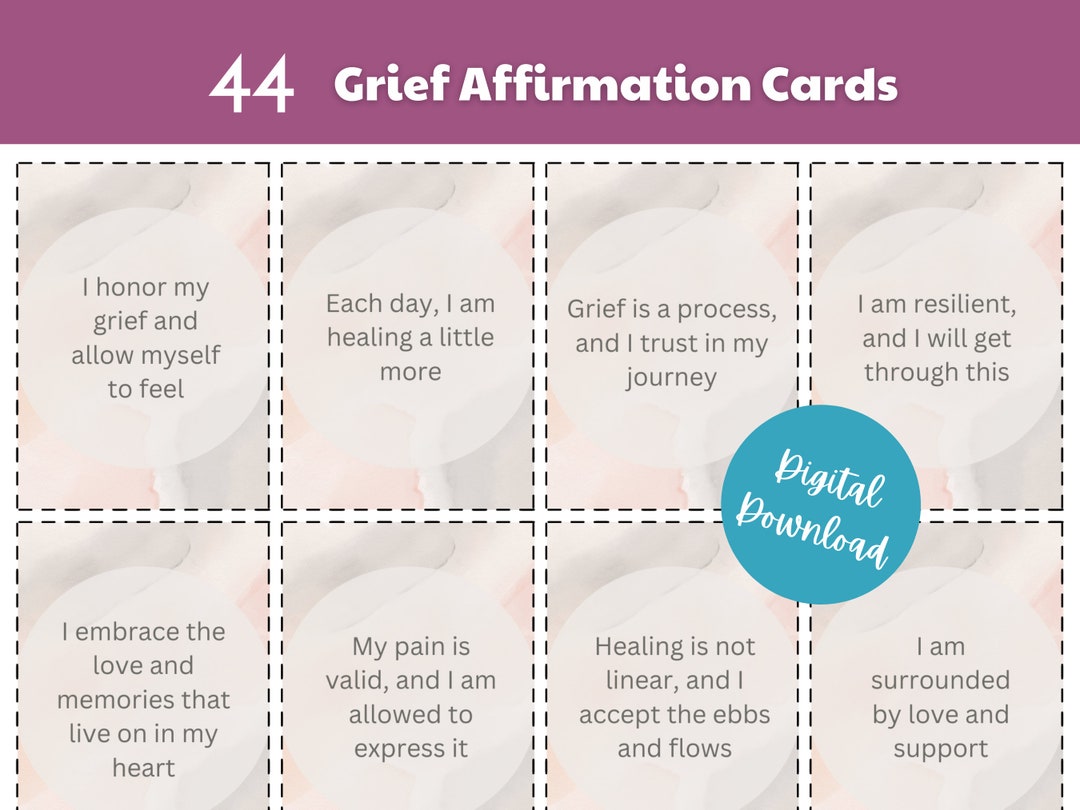 Grief Affirmations, Coping Strategies, Affirmations for Grief, Coping Skills, Loss Recovery ...