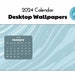 Desktop Background Calendar, January 2024, 2024 Wallpaper, Mac Calendar ...