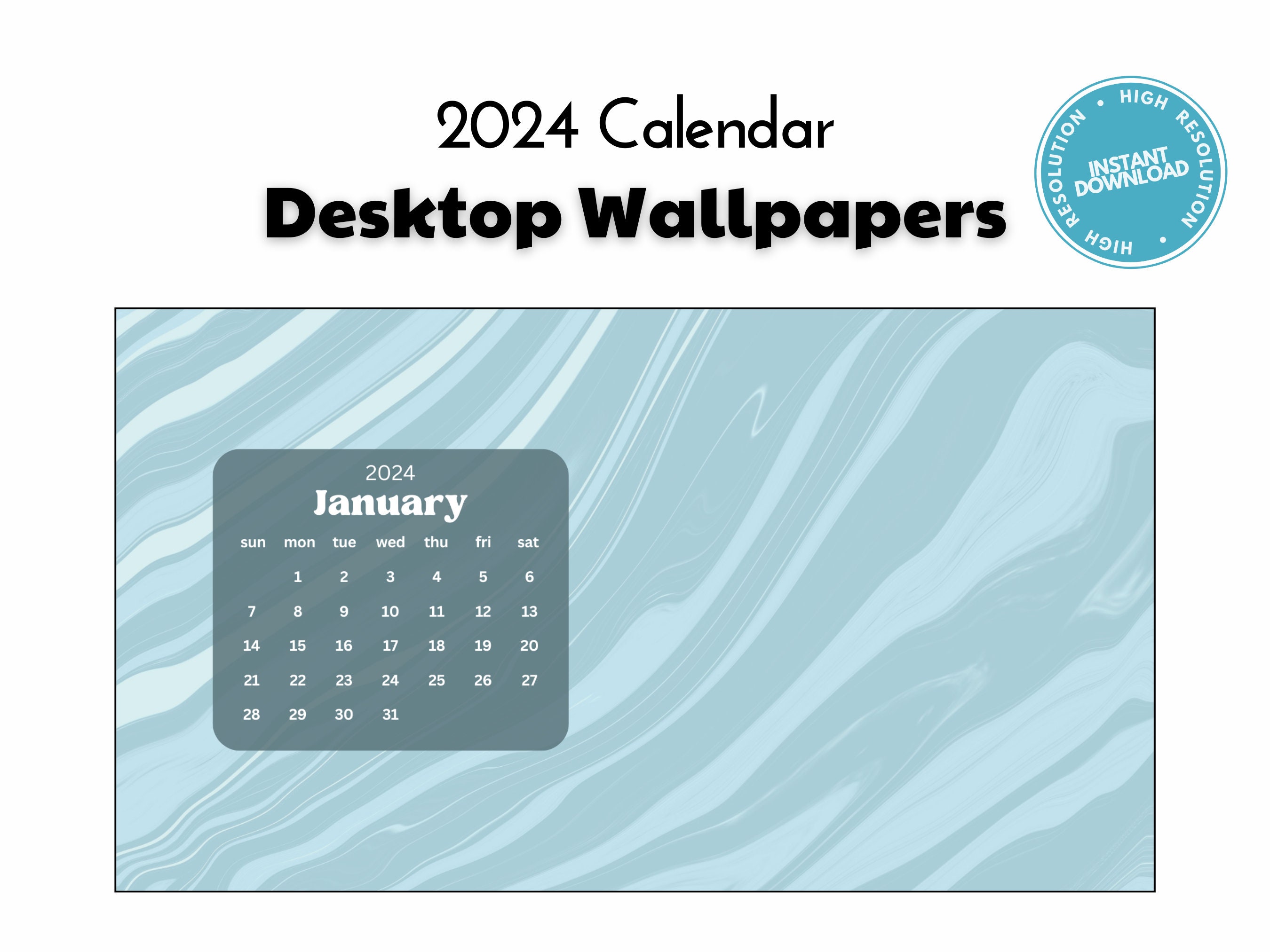 Desktop Background Calendar, January 2024, 2024 Wallpaper, Mac Calendar ...