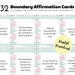 Boundary Setting, Personal Boundaries, Affirmation Deck, Emotional ...
