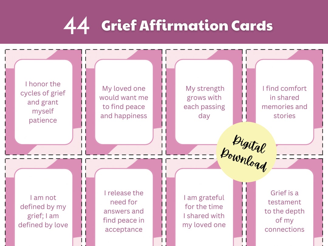 Grief Affirmations, Coping Strategies, Affirmations for Grief, Coping ...