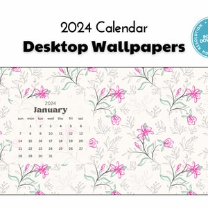 Desktop Background Calendar, 2024 Wallpaper, Mac Calendar, Desktop ...