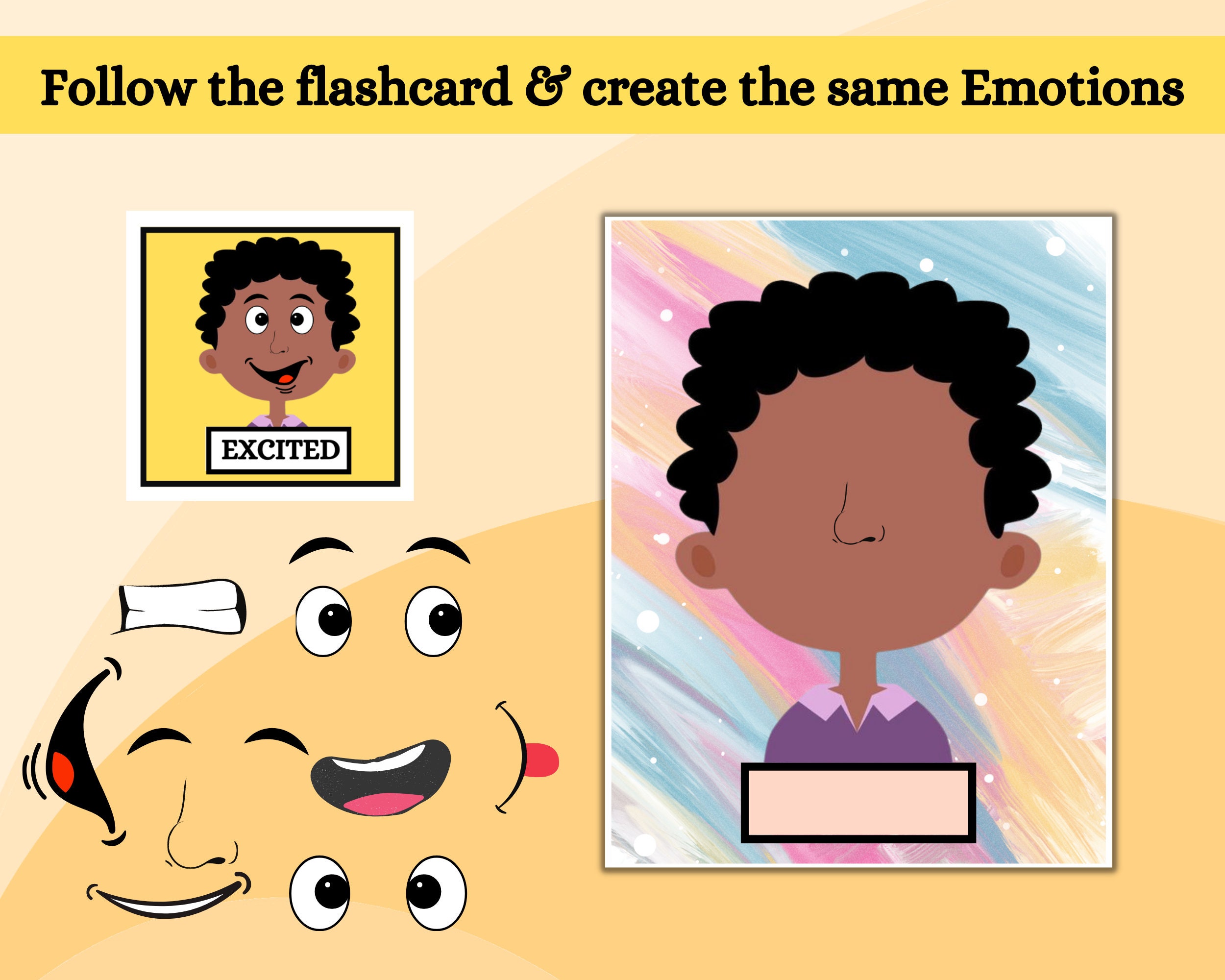 Emotions Activity for Kids Boy Version Feelings Chart Printable ...