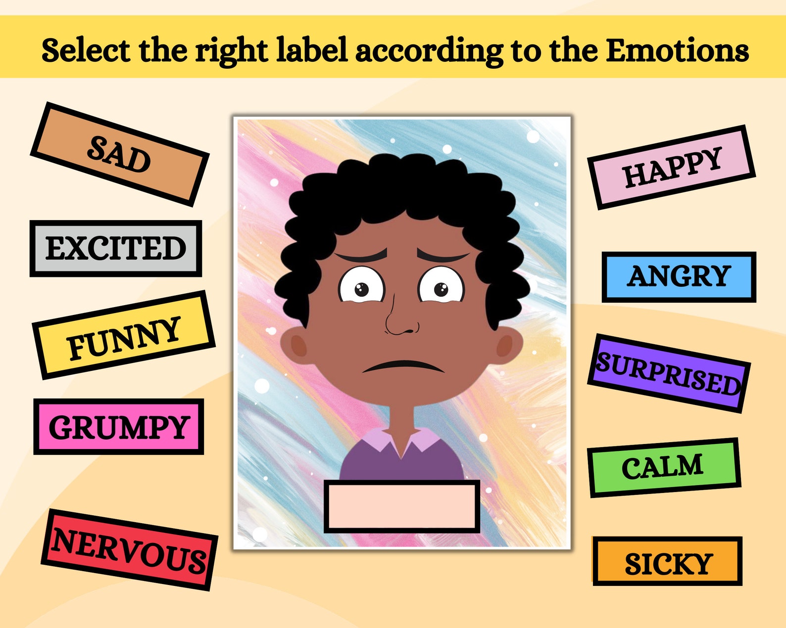 Emotions Activity for Kids Boy Version Feelings Chart Printable ...