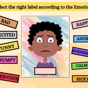 Emotions Activity for Kids Boy Version Feelings Chart Printable ...