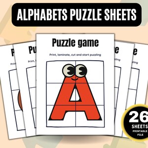 40 Montessori Printable Puzzle Preschool Worksheet Learning Activity ...