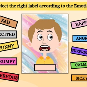 Emotions Activity for Kids Boy Version Feelings Chart Printable ...