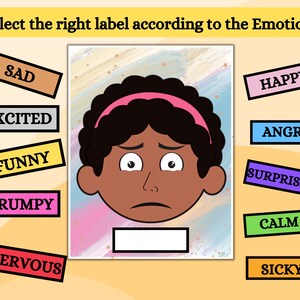 Emotions Activity for Kids Girl Version Feelings Chart Printable ...