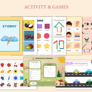 4000 Preschool Pre-k Kindergarten Learning Bundle, Activity Worksheets ...