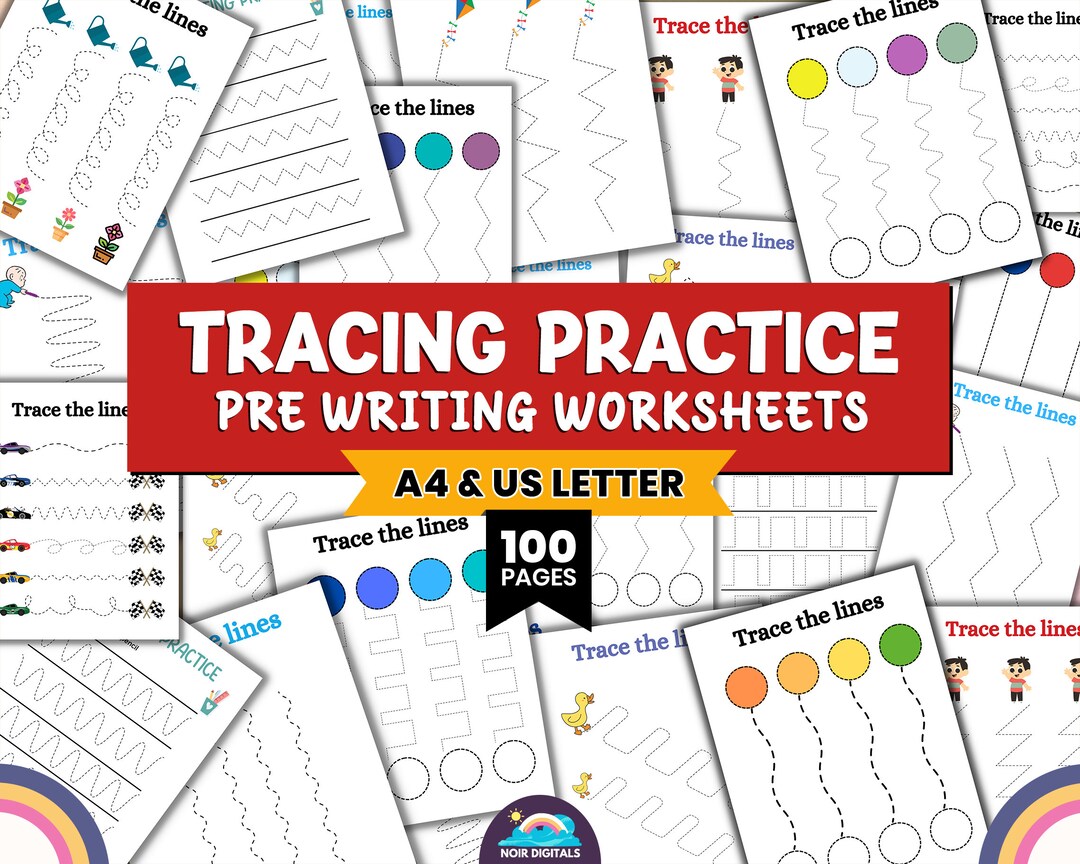 Tracing Worksheets Printable Preschool Worksheets Preschool Worksheets Activity for Kids ...