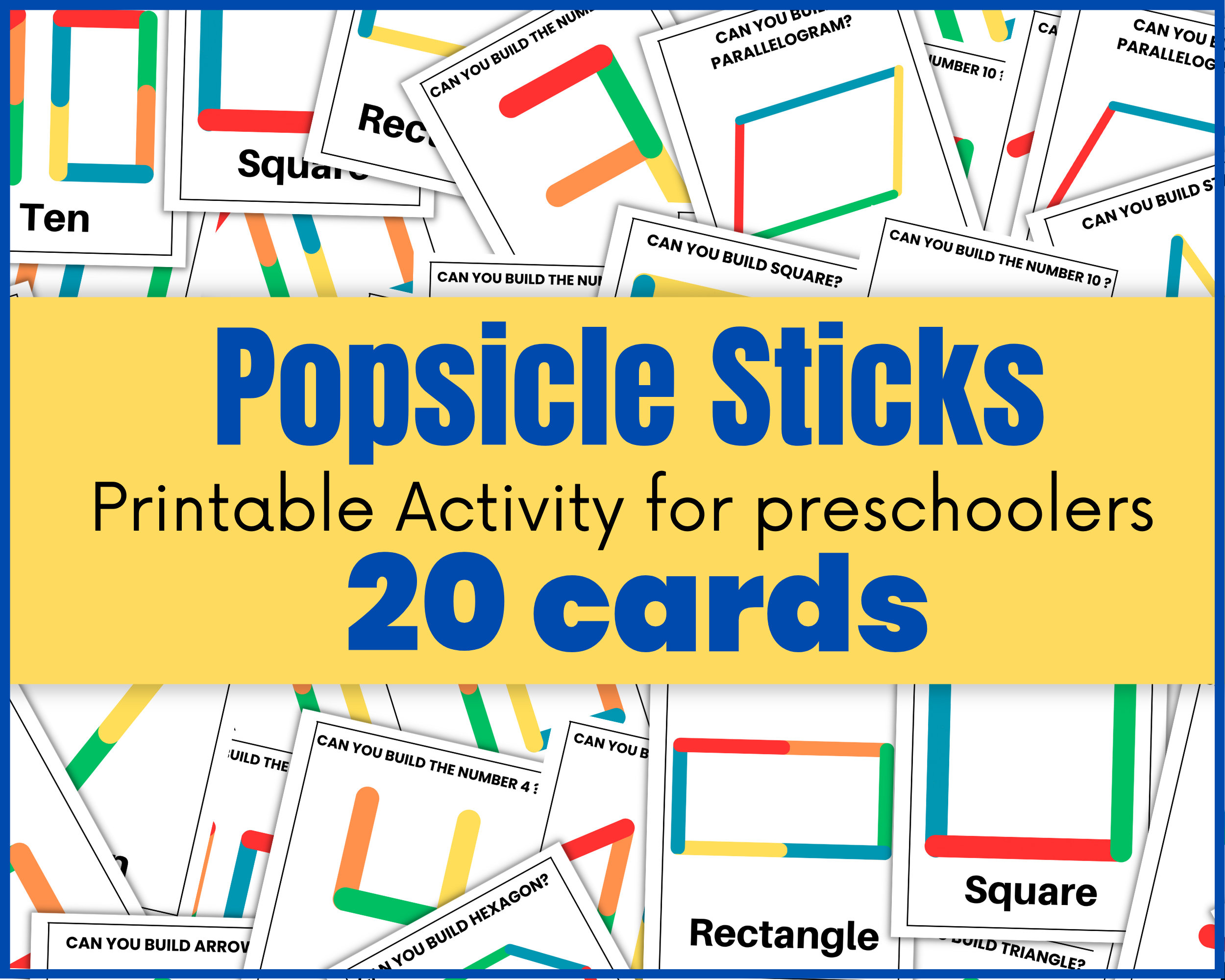 Popsicle Sticks Shapes Activity at Eve Collie blog